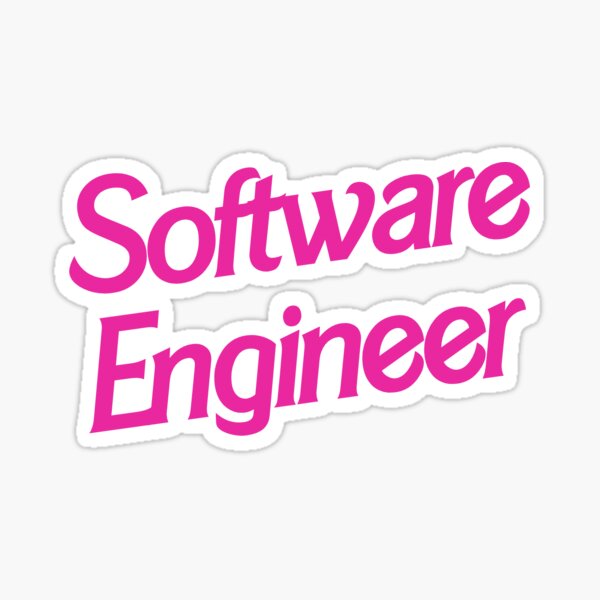 "Software Engineer " Sticker for Sale by Queenbiancs | Redbubble