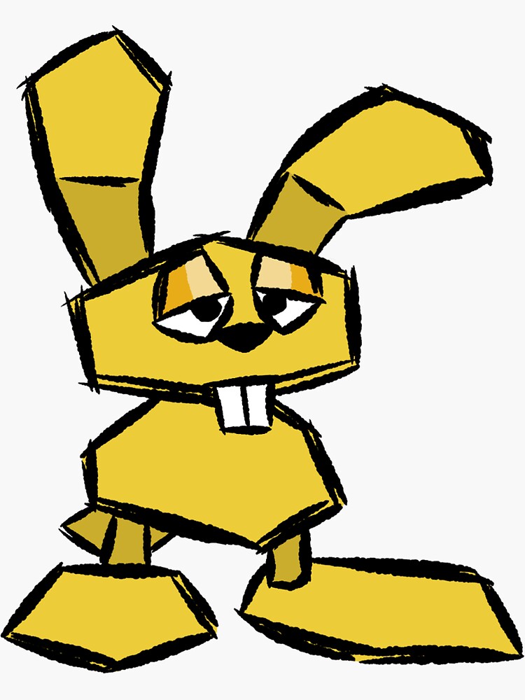 "MIPS the Rabbit" Sticker for Sale by william loyd tooher iv | Redbubble