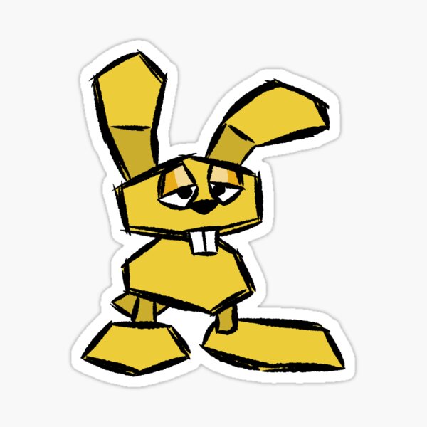 "MIPS the Rabbit" Sticker for Sale by william loyd tooher iv | Redbubble