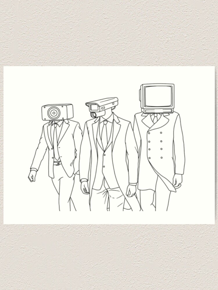 "Cameraman Skibidi Toilet" Art Print for Sale by Lynndurr | Redbubble