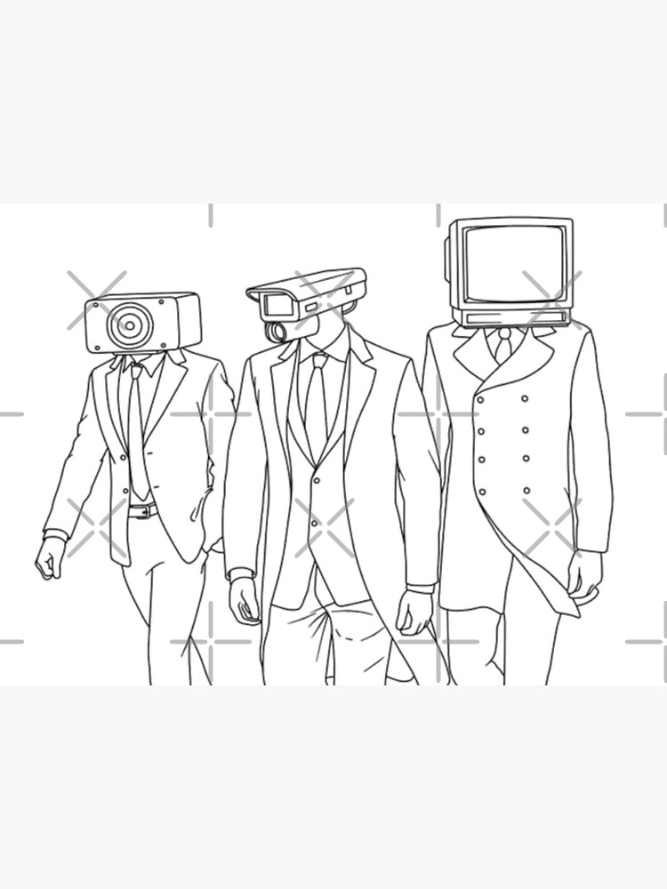 "Cameraman Skibidi Toilet" Art Board Print for Sale by Lynndurr | Redbubble