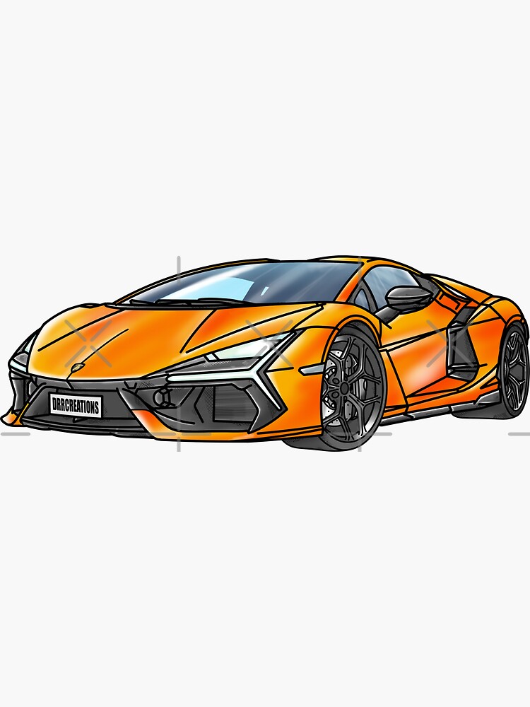 "Supercar orange design! Hypercar! Sportscar! " Sticker for Sale by ...