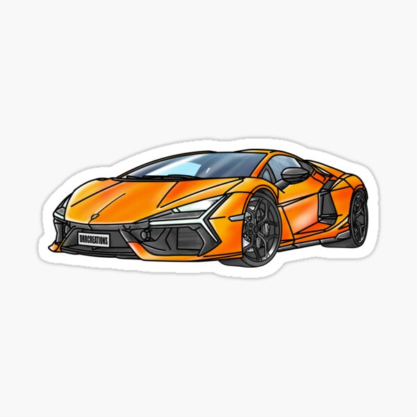 "Supercar orange design! Hypercar! Sportscar! " Sticker for Sale by ...