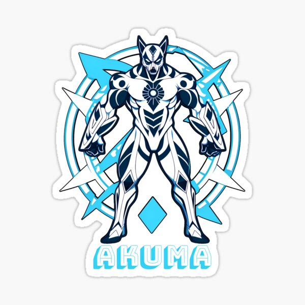 "Akuma's Artistic Aura Vector Illustrations for Warriors" Sticker for ...