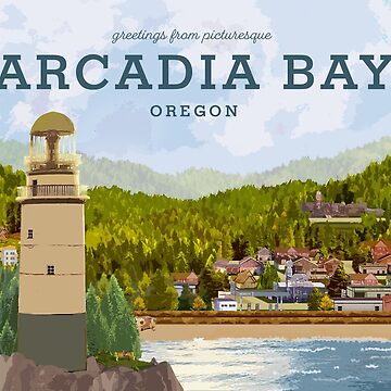"Life is Strange - Arcadia Bay Postcard (Day)" Sticker for Sale by ...