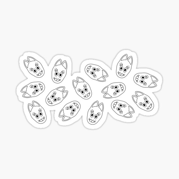 "Grandpa Son Gohan mask /孫悟飯じいさん /Son Gohan Jīsan" Stickerundefined by ...