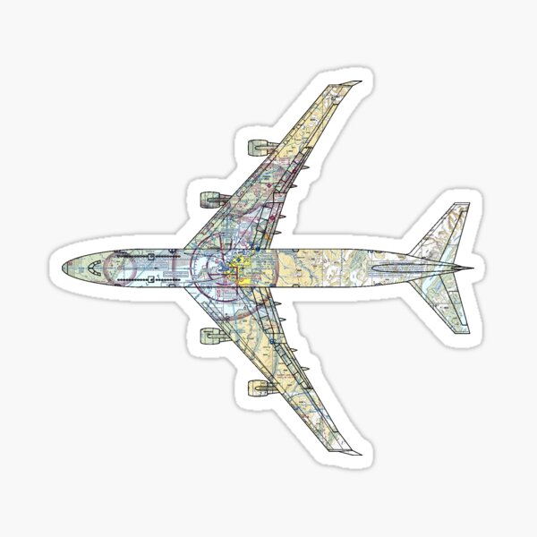"B747-400 PANC / Anchorage VFR Background" Sticker for Sale by B747 ...