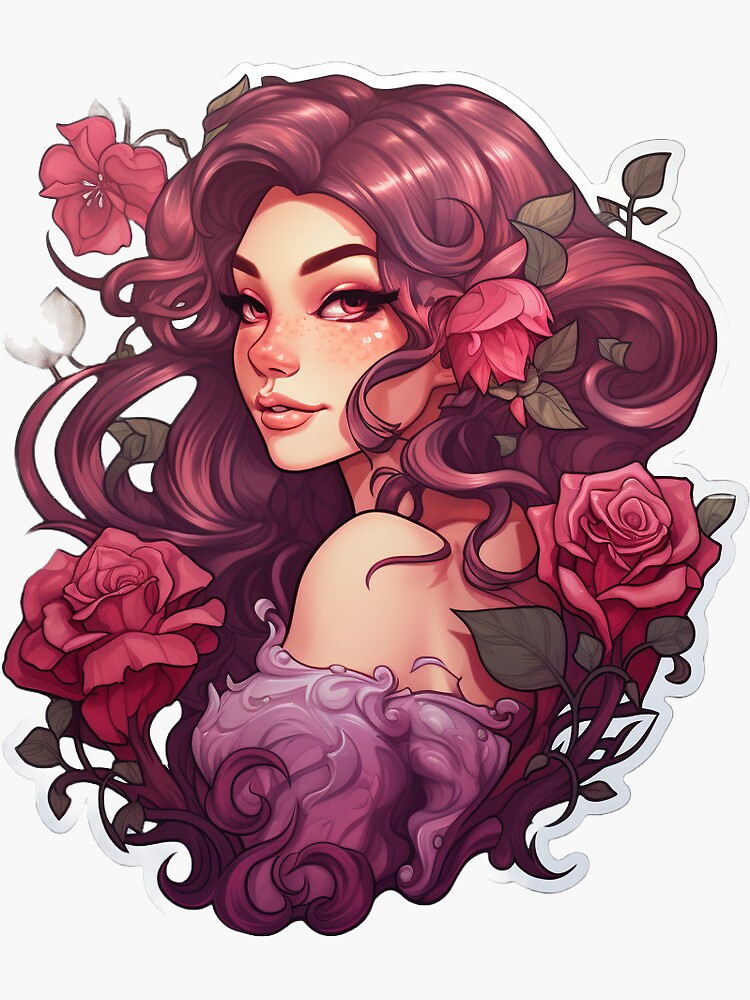 "Behold Rose 8" Sticker for Sale by XioFirelyte | Redbubble