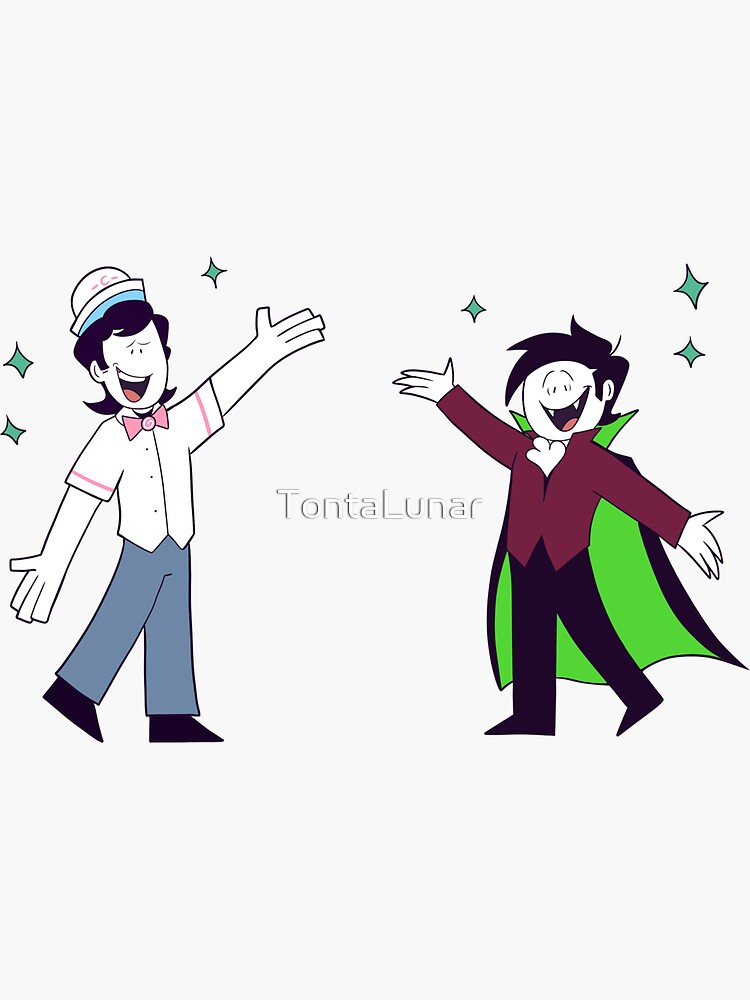 "Streber and Kevin in “Ta-Dah, A Sticker Sheet!”" Sticker for Sale by ...