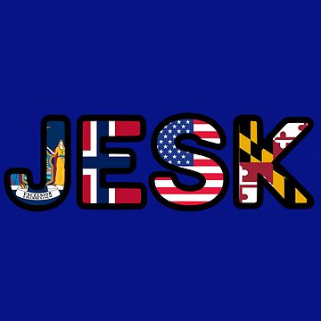 "JESK" Sticker for Sale by off-broom-art | Redbubble