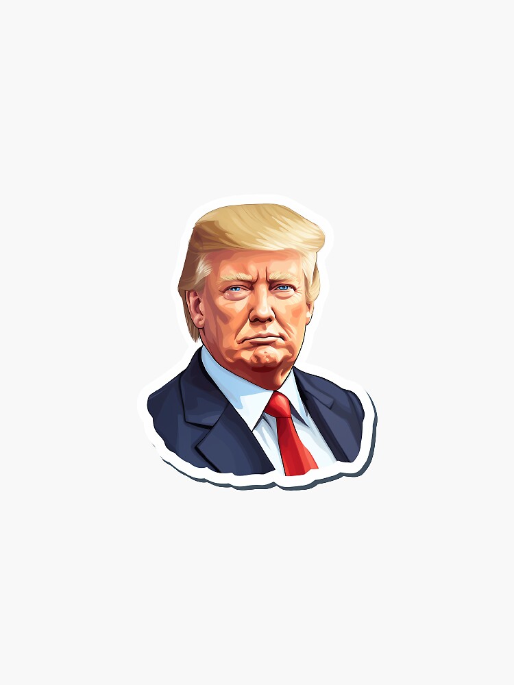 "Donald Trump - Sticker" Sticker for Sale by Koda Gallery | Redbubble