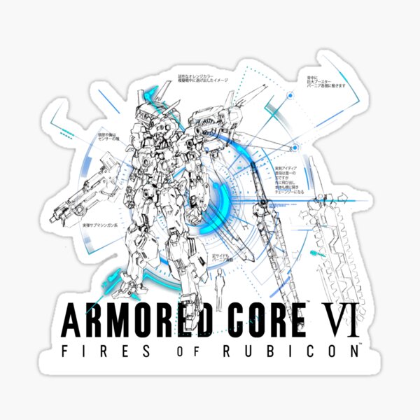 "Armored Core VI " Sticker for Sale by AgiandTaco | Redbubble