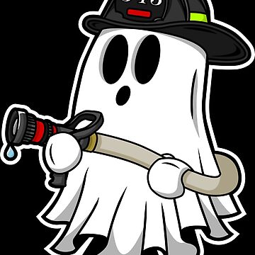 "Ghost Firefighter Hose" Sticker for Sale by Borkey0021 | Redbubble