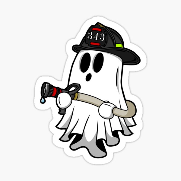 "Ghost Firefighter Hose" Sticker for Sale by Borkey0021 | Redbubble