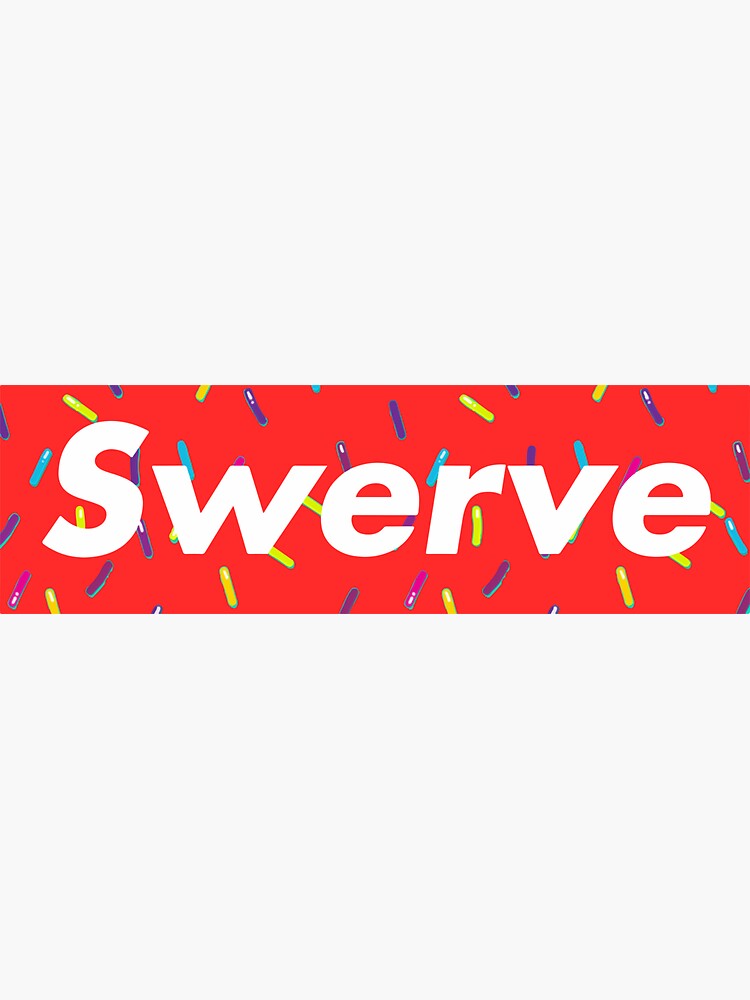 "Red Swerve Sprinkles" Sticker for Sale by cardivis | Redbubble