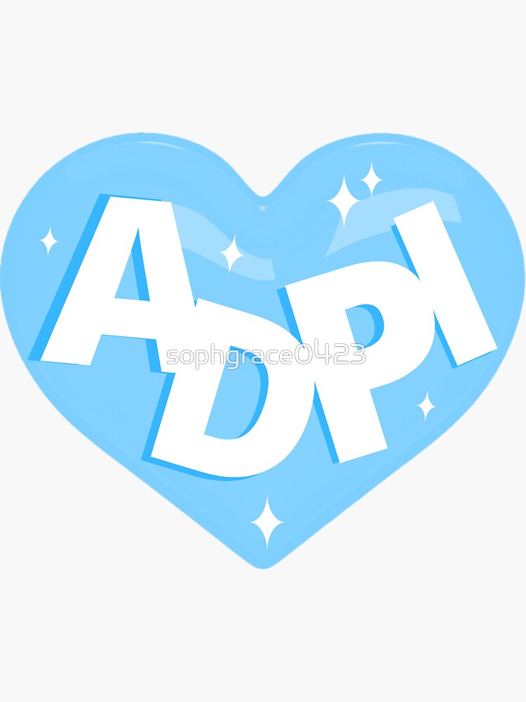 "i love my adpi" Sticker for Sale by sophgrace0423 | Redbubble