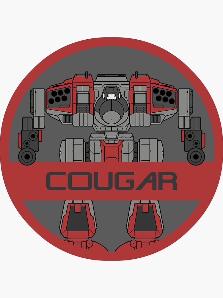"Mechwarrior Cougar Seal" Sticker for Sale by madcat-mechshop | Redbubble