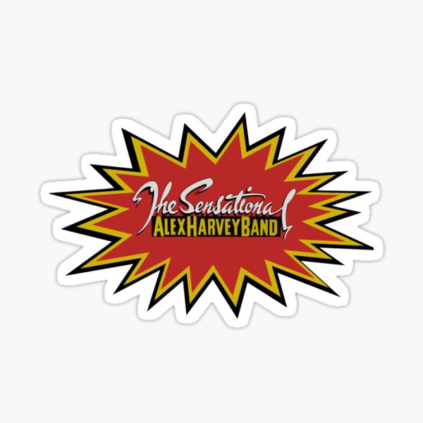 "Sensational Alex Harvey Band" Sticker for Sale by GeorgeannaHitt ...