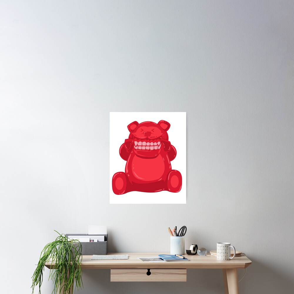 "Gummy Bear Gummie Bears Cute Smiling Kids Design Candy" Poster by ...