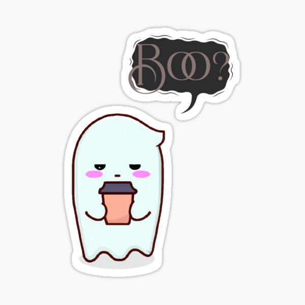 "Monday morning ghost" Sticker for Sale by Jeffory Wesa | Redbubble