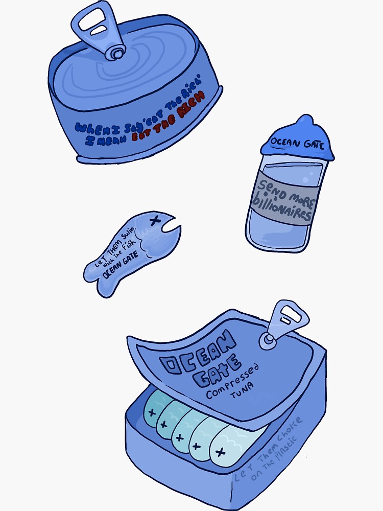 "ocean gate stickers" Sticker for Sale by Vibeamphibian | Redbubble