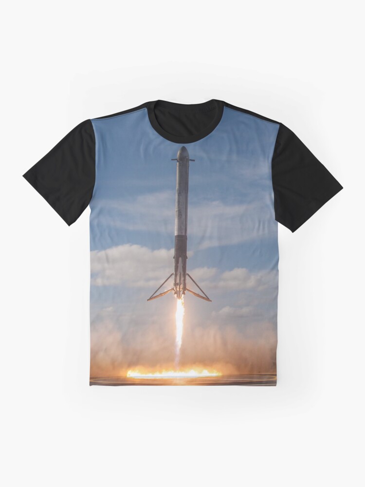 "SpaceX Falcon Heavy Boosters Landing (8K resolution)" T-shirt by ...