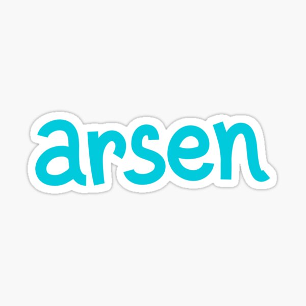 "Arsen, Funny Cool Best color art" Sticker for Sale by artdragongift ...