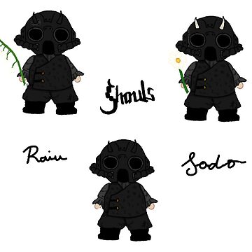 "Chibi Nameless Ghouls Pack" Sticker for Sale by dracopox | Redbubble