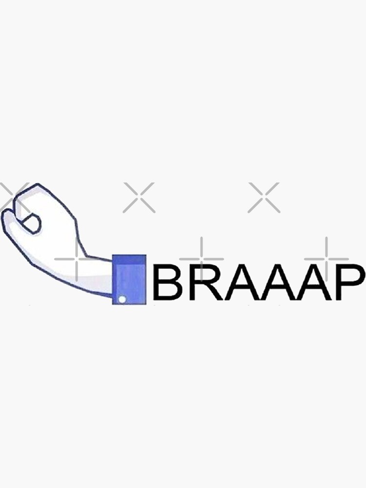 "Braaap" Sticker for Sale by leen12 | Redbubble