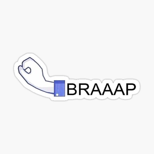 "Braaap" Sticker for Sale by leen12 | Redbubble