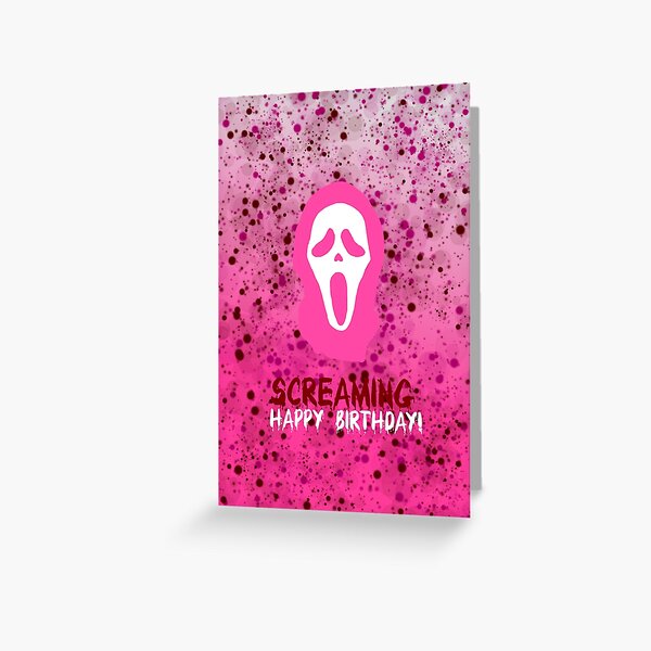 "Screaming Happy Birthday" Greeting Card for Sale by hughjassart ...