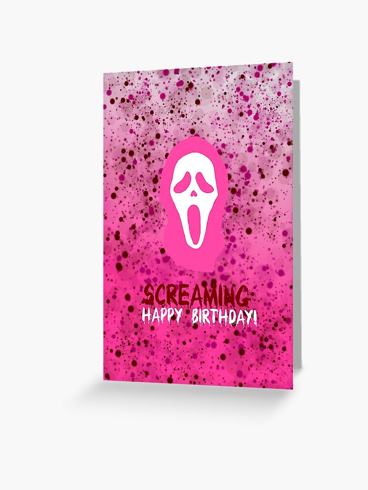 "Screaming Happy Birthday" Greeting Card for Sale by hughjassart ...