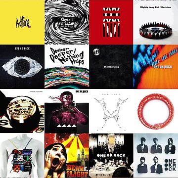 "ONE OK ROCK Full Discography Album Covers" Sticker for Sale by Toshi ...