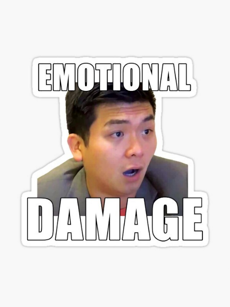 "emotional damage meme " Sticker for Sale by Bucylekalerow | Redbubble