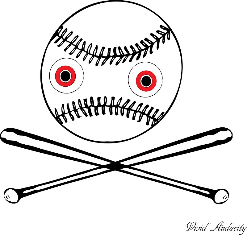 "EVIL BASEBALL" by VividAudacity | Redbubble