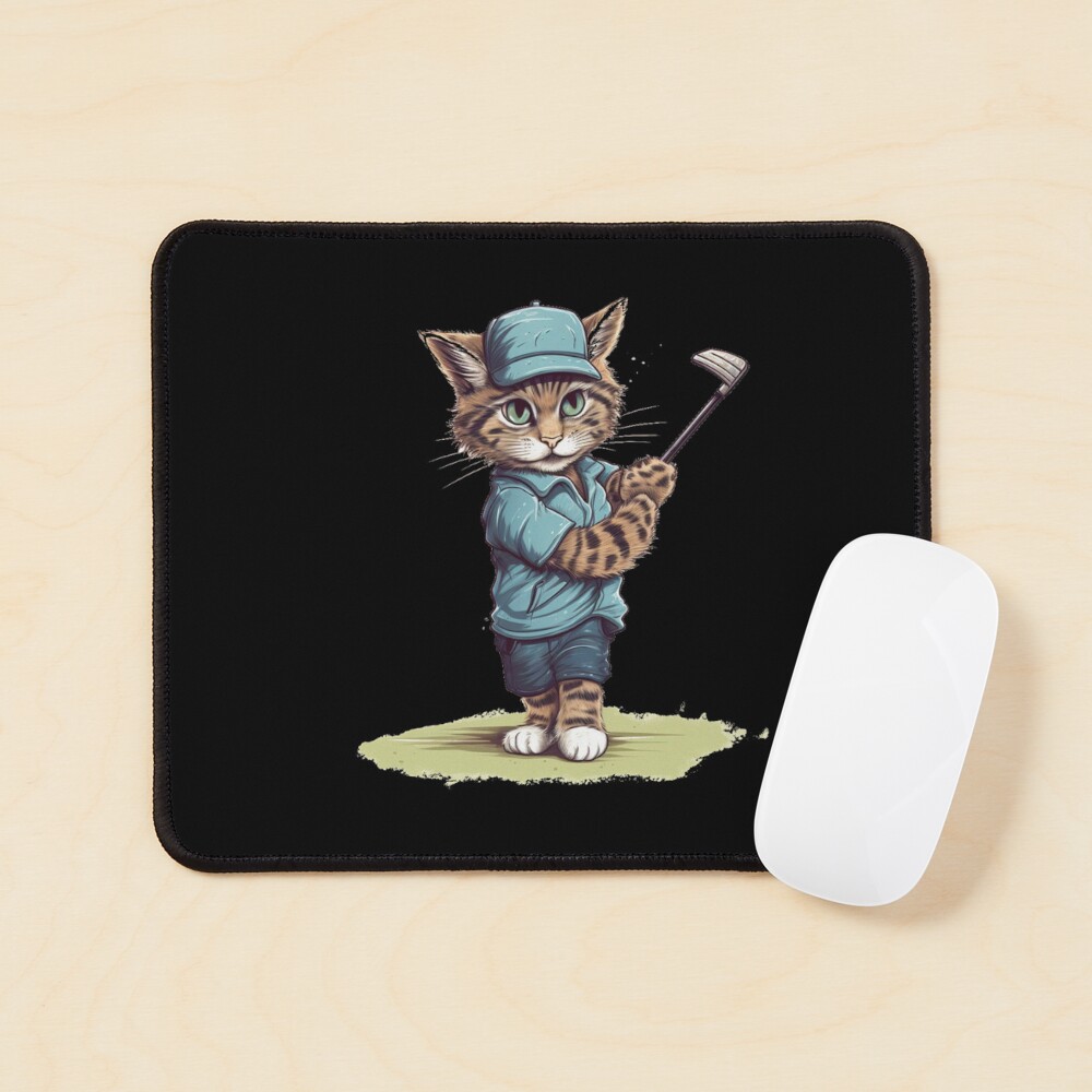 "Golfing cat, fore golf, no golf no life, golf enthusiast, golf ...