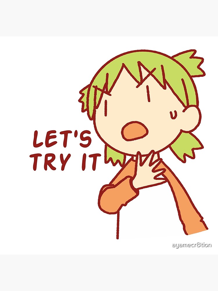 "Yotsuba - Let's Try It" Poster for Sale by ayamecr8tion | Redbubble