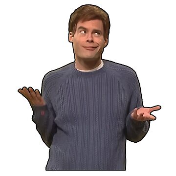 "Bill Hader SNL dancing meme " Sticker for Sale by Alicia-Lee | Redbubble