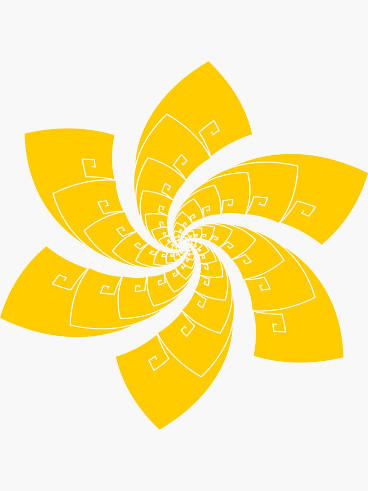 "Golden Ratio Star Yellow" Sticker for Sale by jeallan | Redbubble