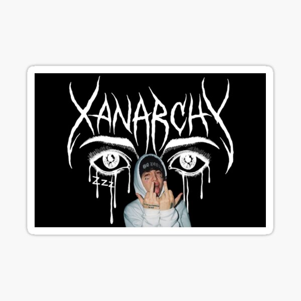 "Lil Xan XANARCHY Poster" Sticker by Noah-Peep | Redbubble