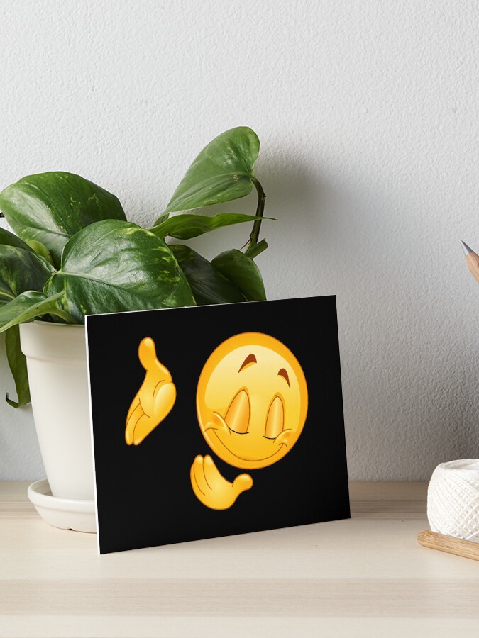 "Bowing Down Emoticon" Art Board Print for Sale by Yael Weiss | Redbubble