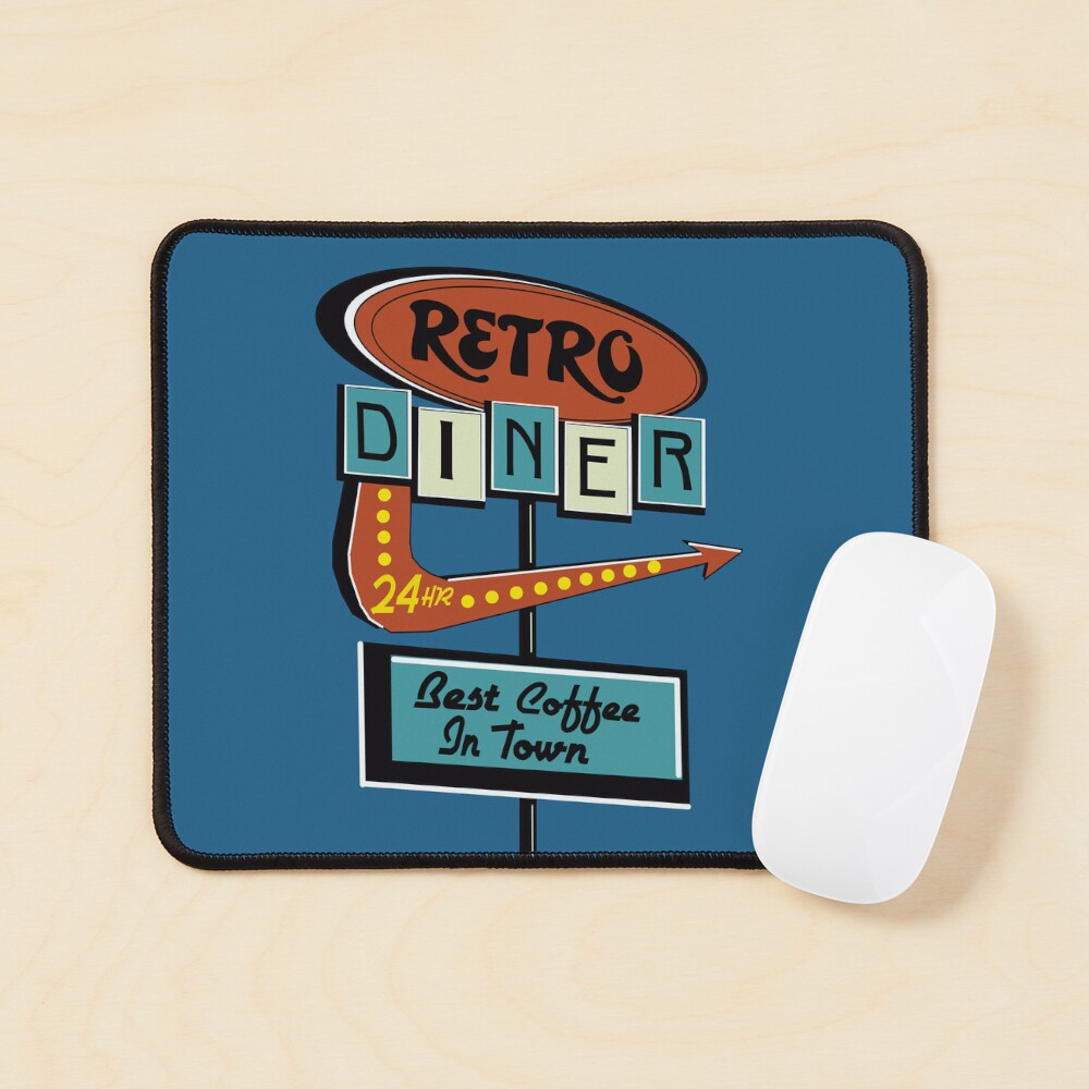 "Retro Diner Sign" Sticker for Sale by juliewab | Redbubble