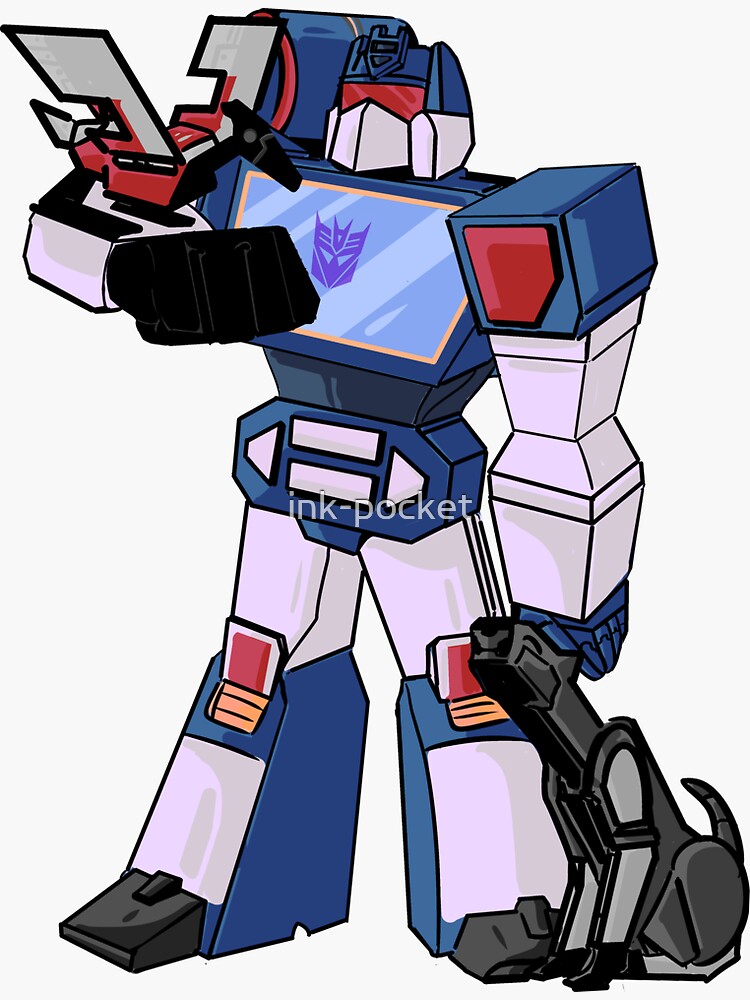 "soundwave " Sticker for Sale by ink-pocket | Redbubble