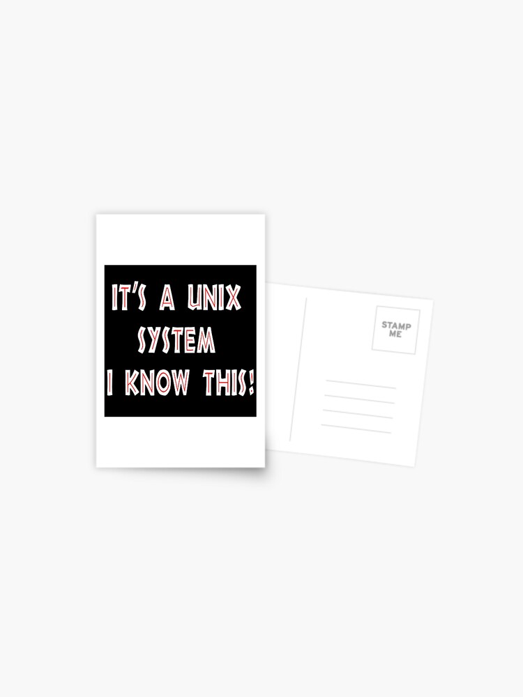 Jurassic Park Unix Quote I KNOW THIS! Jurassic Park Unix Hacking