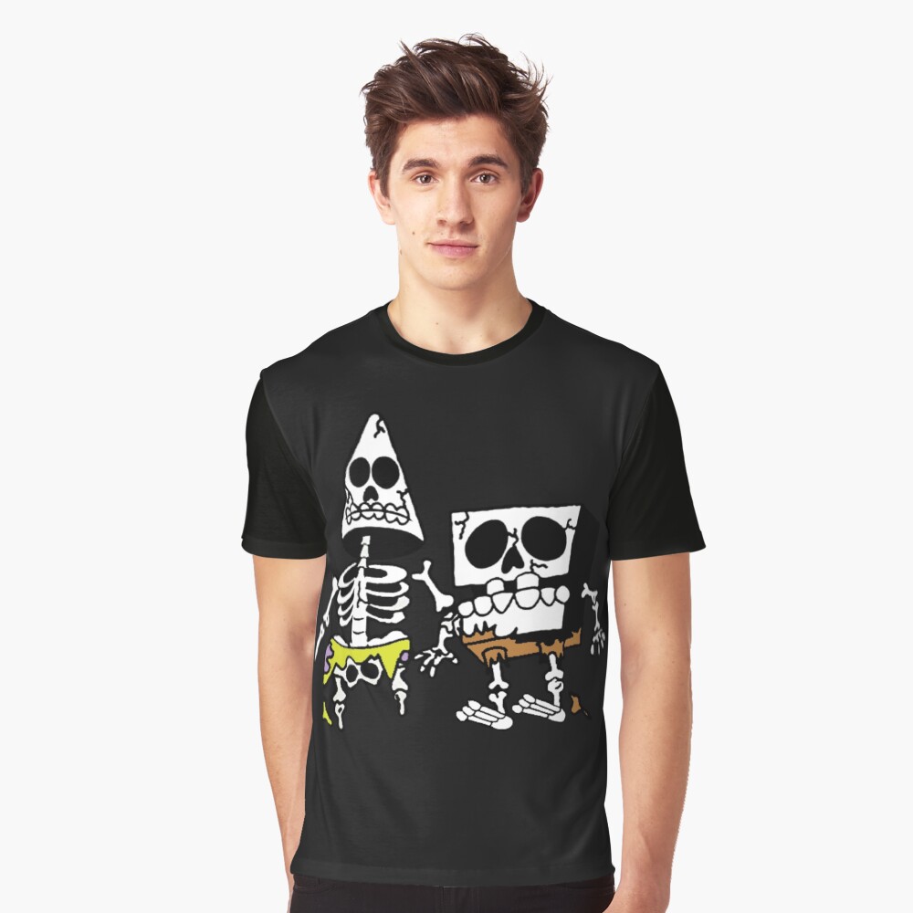 "Spongebob And Patrick Skeleton" Sticker for Sale by KilluaFan2023 ...