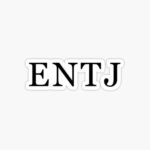 "Personality Type (ENTJ)" Sticker for Sale by averygabes | Redbubble