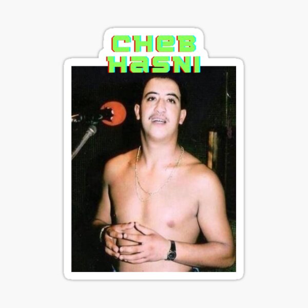 "cheb hasni ,hasni" Sticker for Sale by AmaraMurazik | Redbubble
