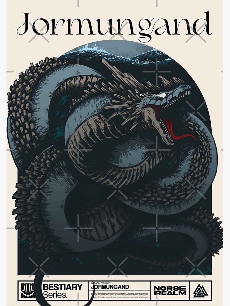 "Jormungandr" Poster for Sale by Fadramd S | Redbubble