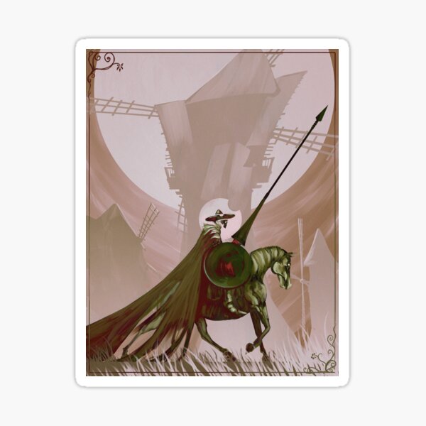 "Don Quixote" Sticker by Anatofinnstark | Redbubble