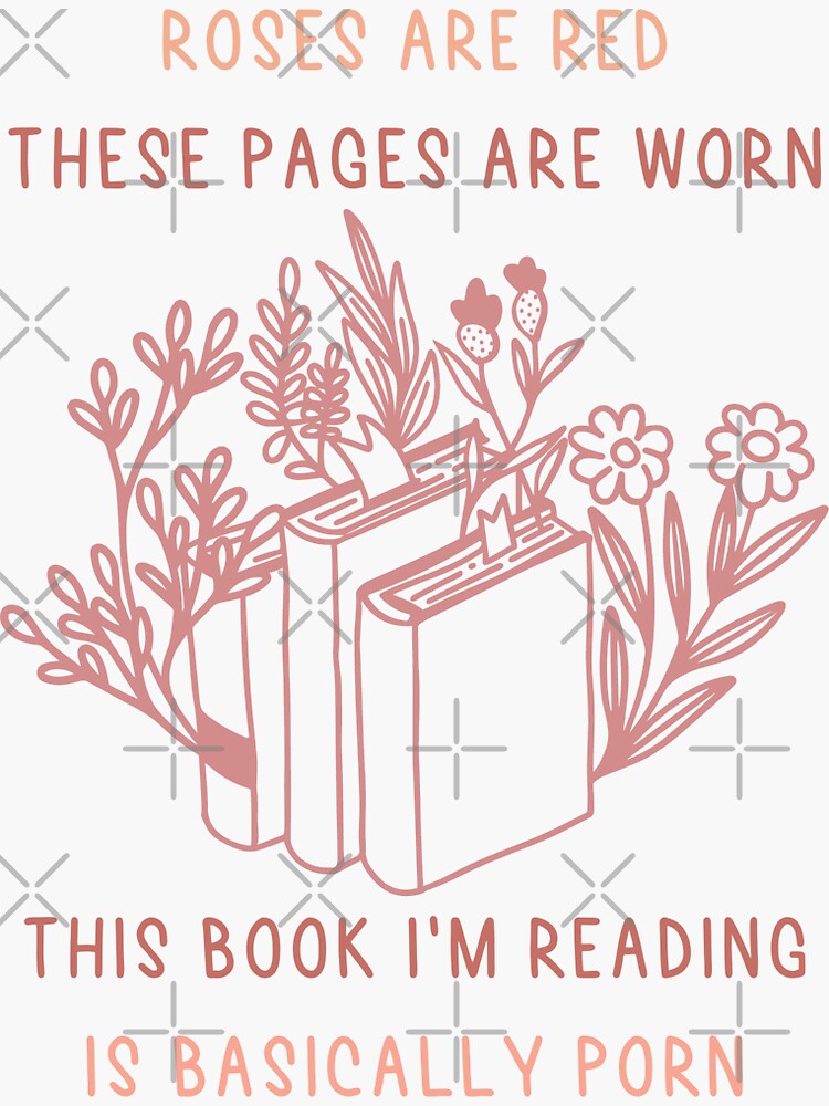 "Spicy Book Reader" Sticker for Sale by BookishlyBailey | Redbubble